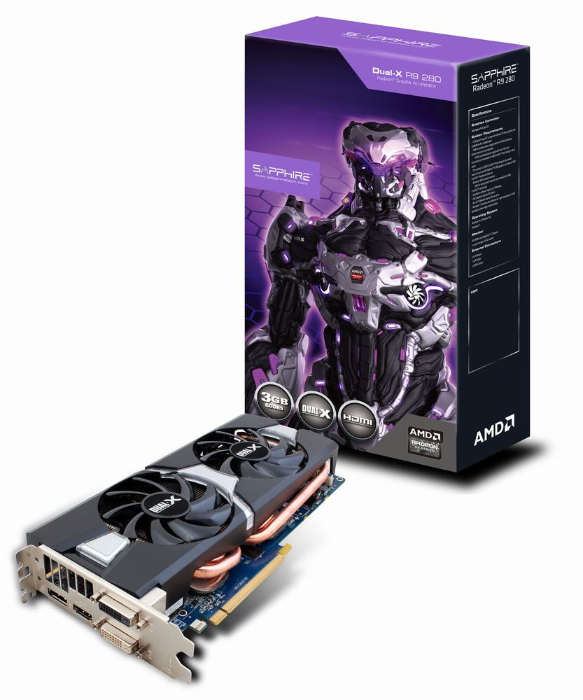 Sapphire Radeon R9 280X Dual-X 3G GDDR5 OC